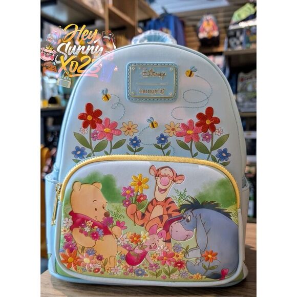 Loungefly | Bags | Loungeflydisney Winnie The Pooh Floral Pooh Bear ...